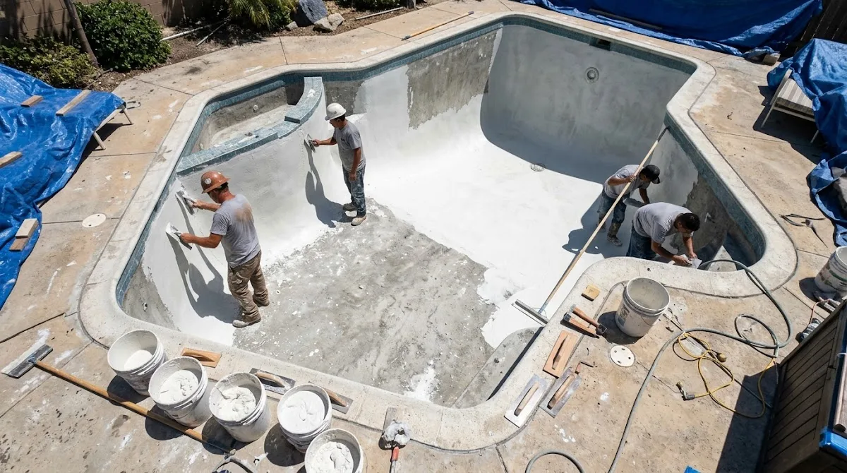 Pool Resurfacing vs Replastering (Cost & Lifespan Compared) | SKIN ...